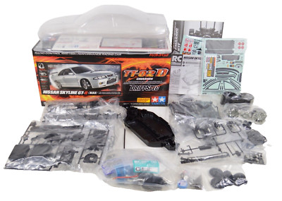Tamiya TT-02D Drift Spec Chassis Kit w/ Nissan Skyline Body COMPLETE IN ...