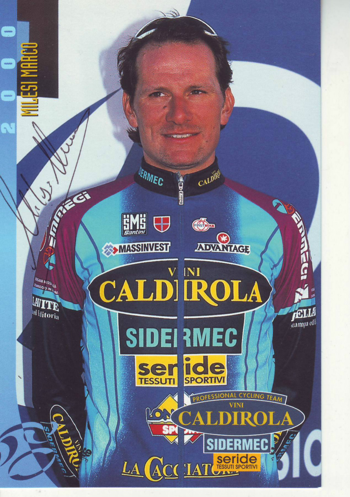 CYCLISME ** carte cycliste MILESI MARCO équipe VINI CALDIROLA signée | eBay