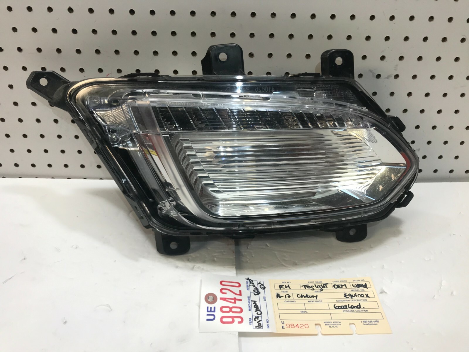 2016 2017 CHEVY EQUINOX RIGHT PASSENGER SIDE FOG LIGHT FULL LED OEM ...