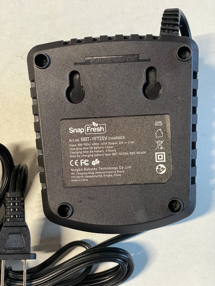NEW Snap Fresh Fast Battery Charger 20v BBT-YFT20V | eBay