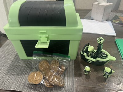 Ryan's World Teeny Treasure Surprise Glow In The Dark. Gold Coins Ship ...