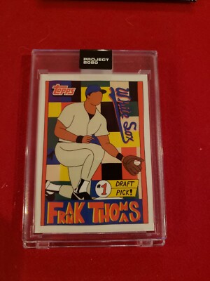 Topps PROJECT 2020 FRANK THOMAS FUCCI #96 In Hand Baseball Card White ...