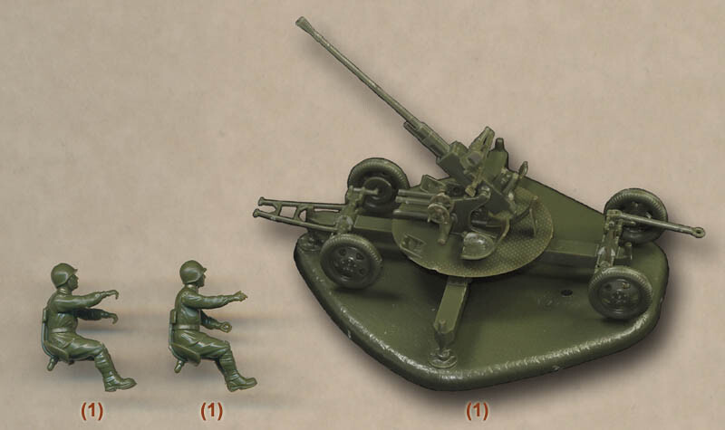 Zvezda 1/72 Soviet 37mm Anti-aircraft Gun Type 61k 6115 for sale online ...