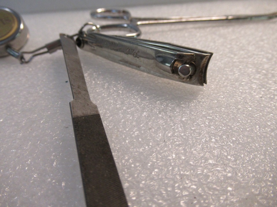 VINTAGE Orvis ZINGER Pin On Tool Retractor File Clippers Forceps ...