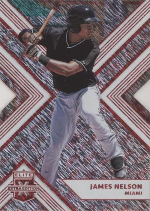 2018 Panini Elite Extra Edition - James Nelson #95 Status Red Die-Cut ...