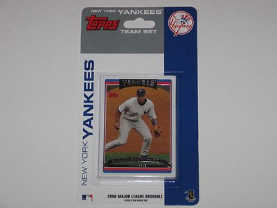 New York Yankees 2006 Topps Baseball Card Team Set In Blister Pack FREE ...