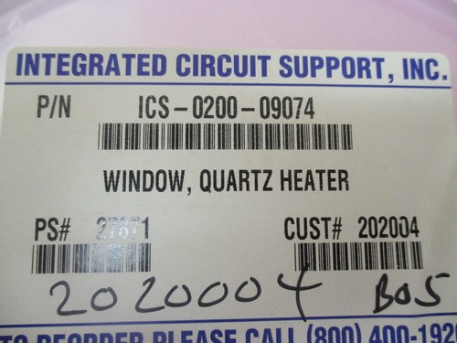 AMAT 0200-09074 Quartz Window, Heater Lamp Window, P5000 CVD Chamber, 409902 | eBay