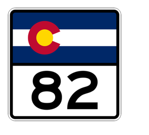 Colorado State Highway 82 Sticker Decal R1823 Highway Sign | eBay