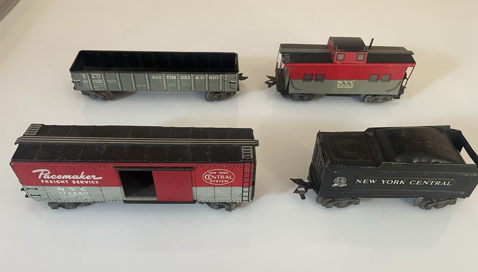 Lot of 4 Vintage Marx O Gauge All Metal Train Freight Cars | eBay