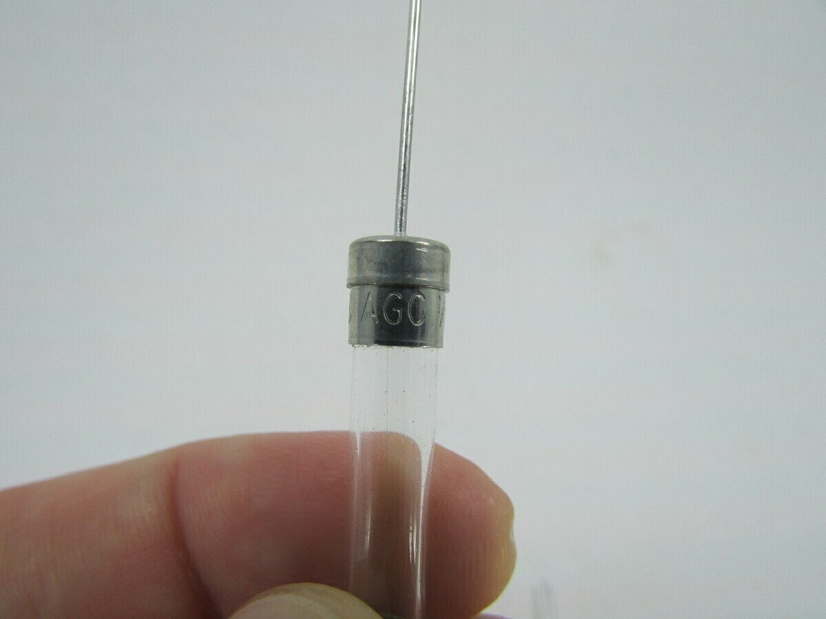 15 Bussmann AGC-V-1/16 Fast Acting Fuse Solder 1/16 Amp Glass ...