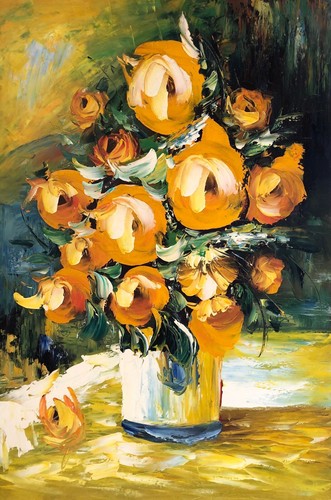 Floral in Vase,Original Oil Painting by R. Cook, 61 X91 cm | eBay Australia