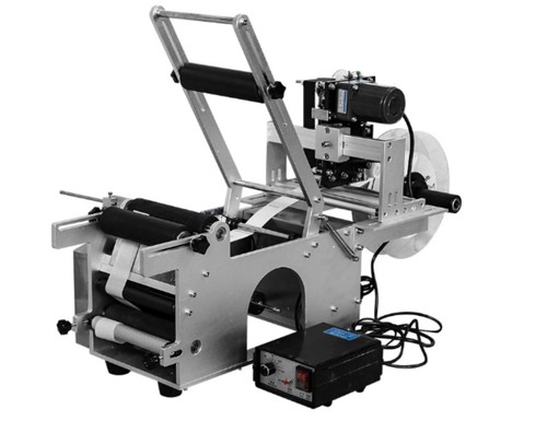 Round Bottle Labeling Machine Benchtop Manual Self-Adhesive Labeling ...
