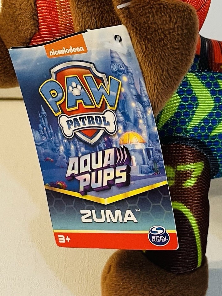 ZUMA Paw Patrol Aqua Pups 8" Plush Labrador Water Rescue Dog 2023 ...