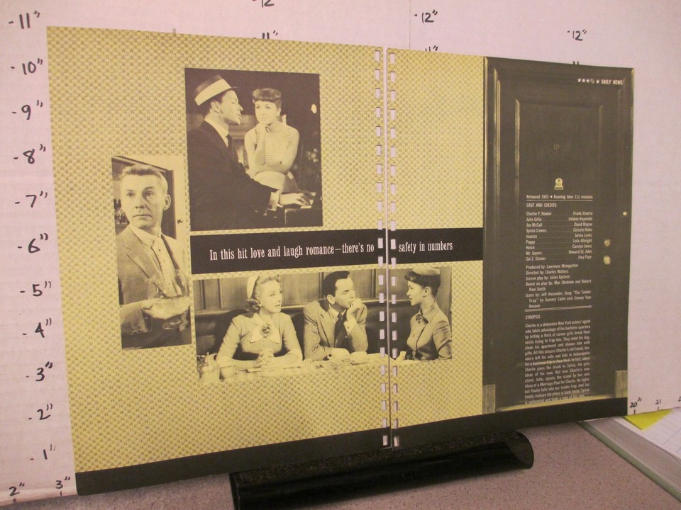 MGM TV movie photo ad 1963 TENDER TRAP Frank Sinatra Debbie Reynolds ...