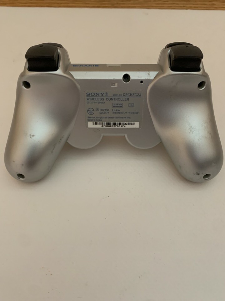 Sony Playstation 3 PS3 DualShock3 Sixaxis Controller Silver Genuine OEM ...