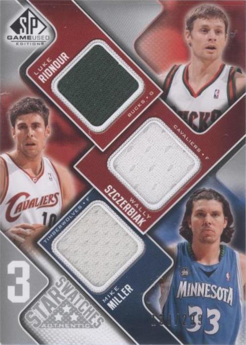 2009-10 SP Game Used - 3 Star Swatches Mike Miller, Wally Szczerbiak ...