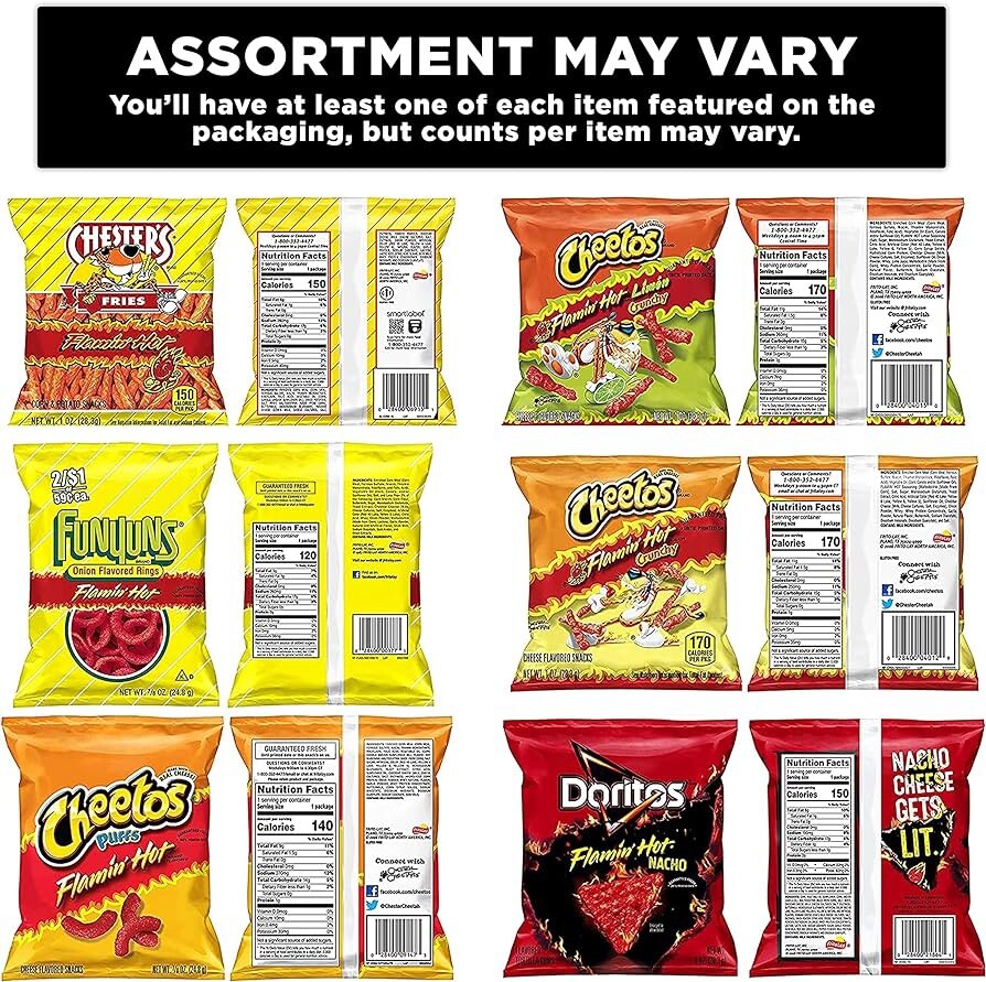 Variety Pack Of Hot Chips | eBay