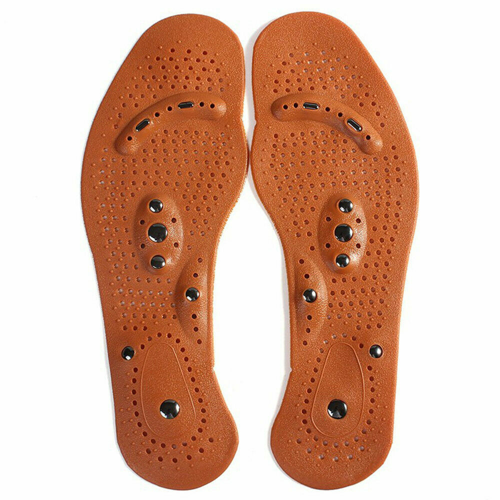 Foot Magnetic Massage Shoe Insoles Acupressure Therapy Reflexology Pain ...