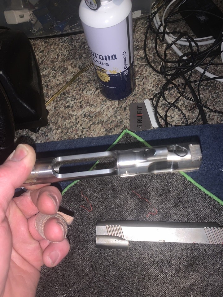 Two Chrome Sliders For A 45 S Hand Gun | eBay