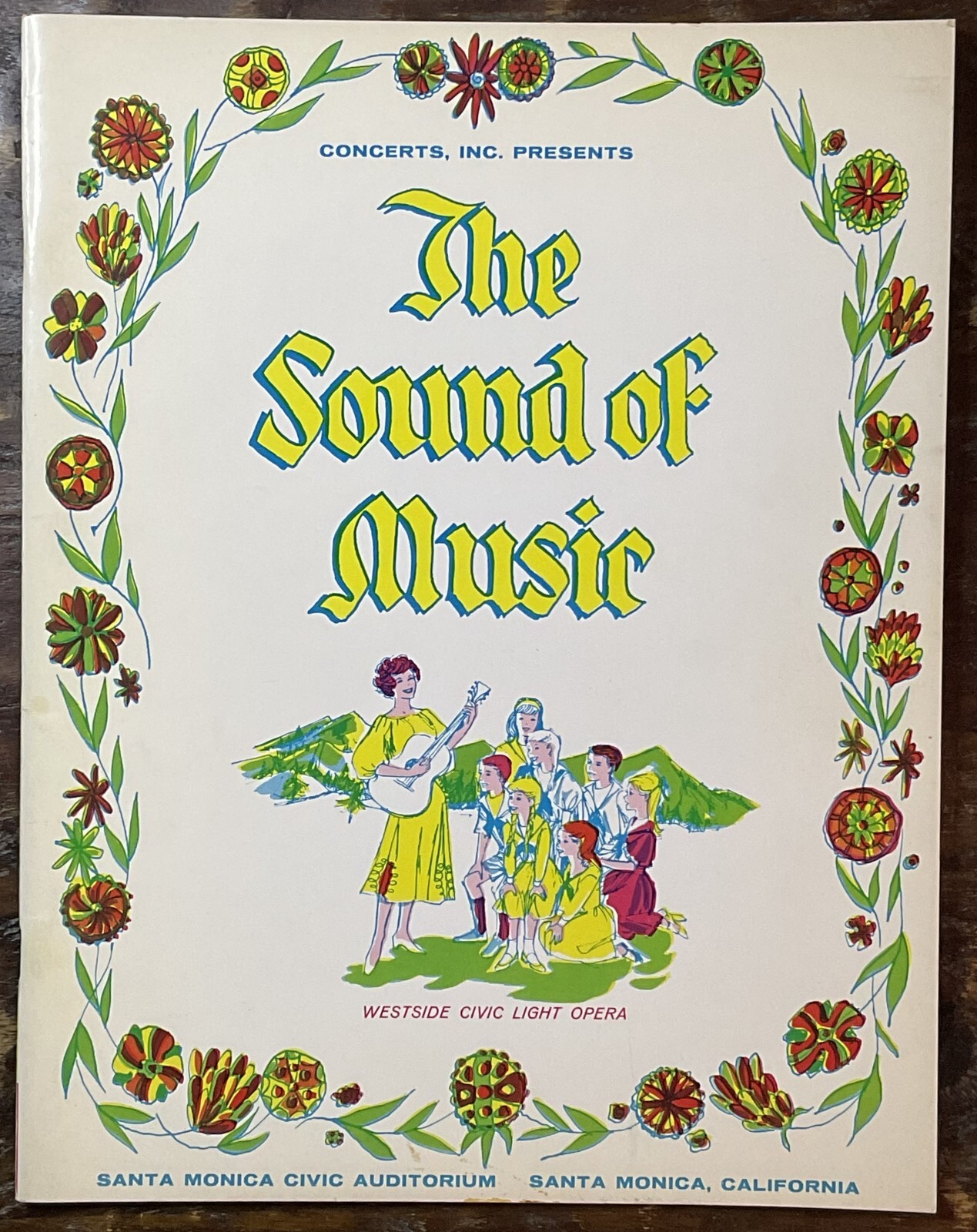 Vintage the Sound of Music Westside Civic Light Opera Playbill with ...