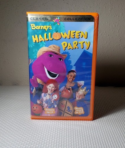 Barney - Barneys Halloween Party VHS 1998 Clamshell Classic Collection ...