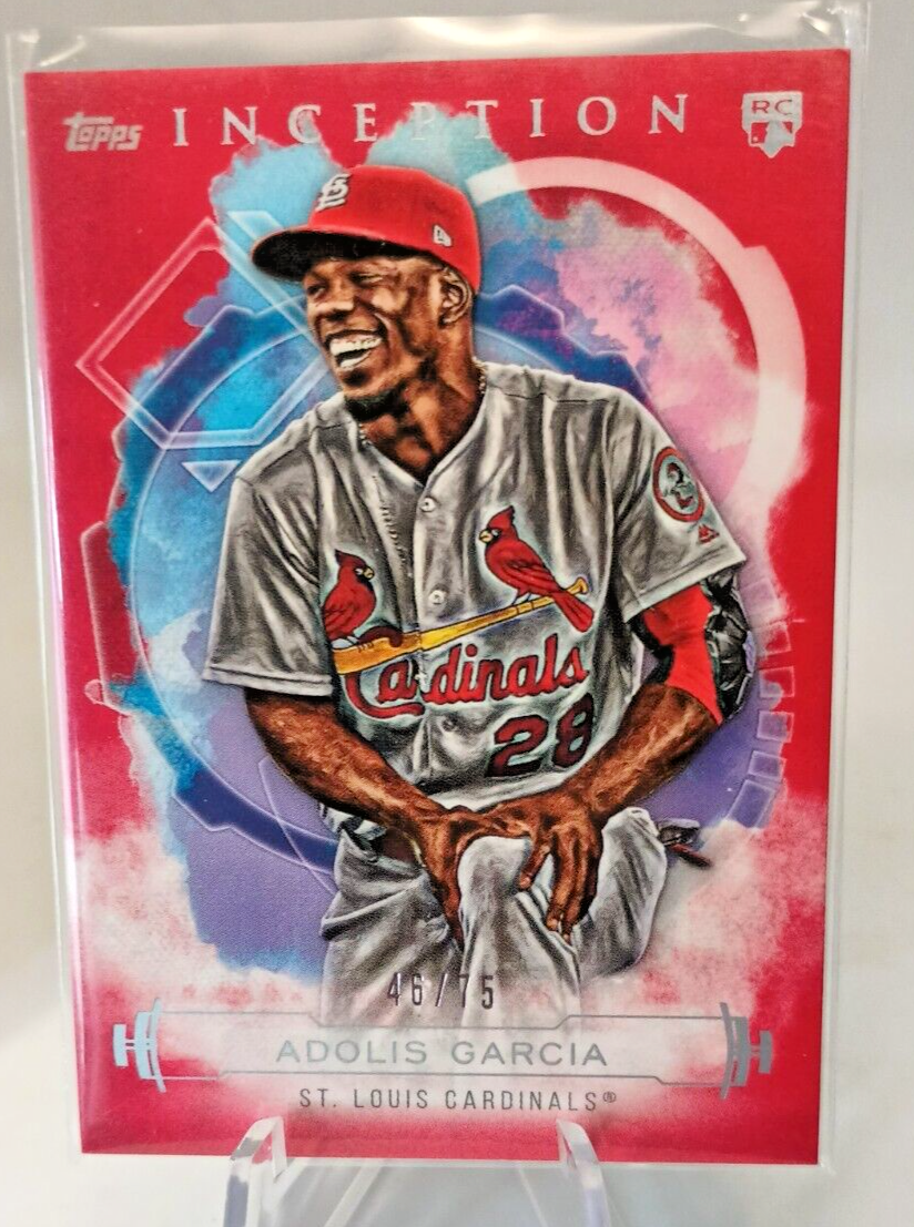 2019 Adolis Garcia /75 RC Red Texas Rangers #63 Champs Rare SSP 46/75 ...