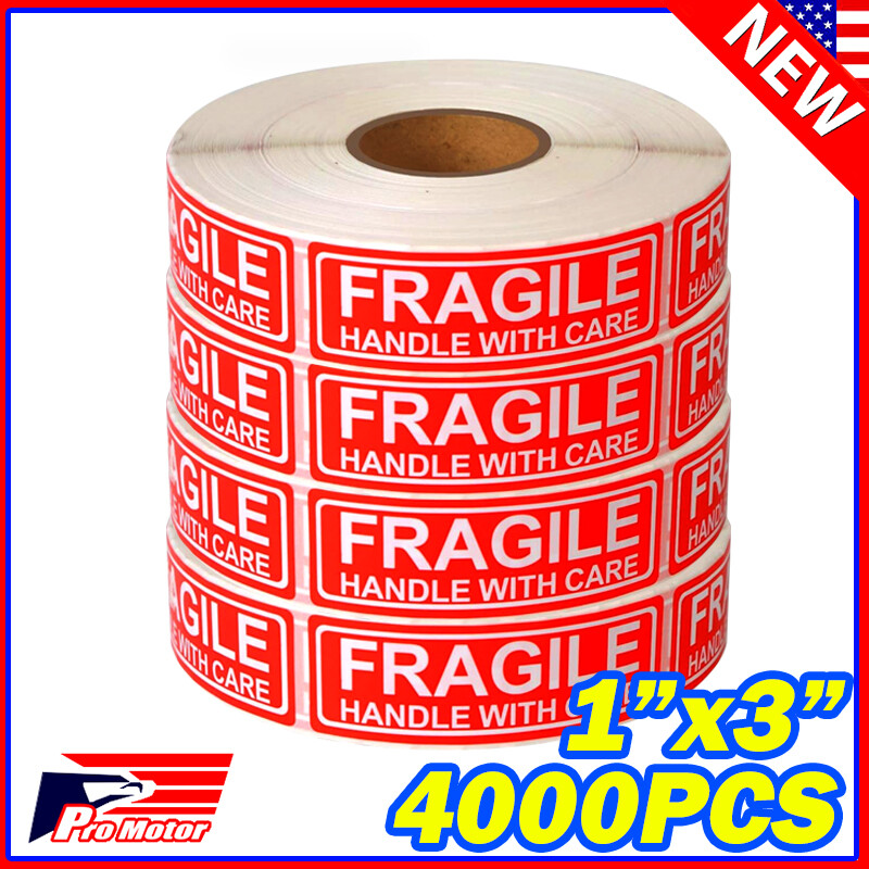 Bulk Lot Fragile Label Stickers Roll Please Handle With Care Mailing 2 ...