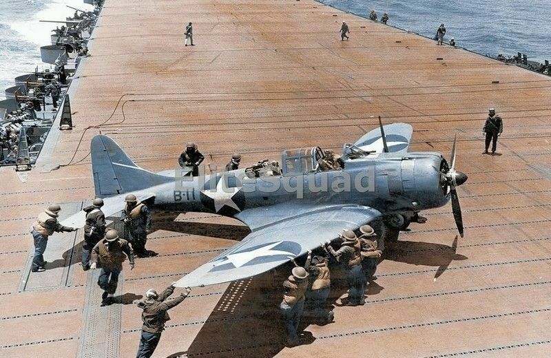 WW2 Picture Photo Douglas SBD Dauntless dive bomber from Bombing ...