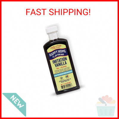 Happy Home Imitation Vanilla Flavoring, Non-Alcoholic, Certified Kosher ...