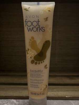 Avon Foot Works Healthy GINGER & WHITE TEA Soothing Scrub 3.4 fl oz ...