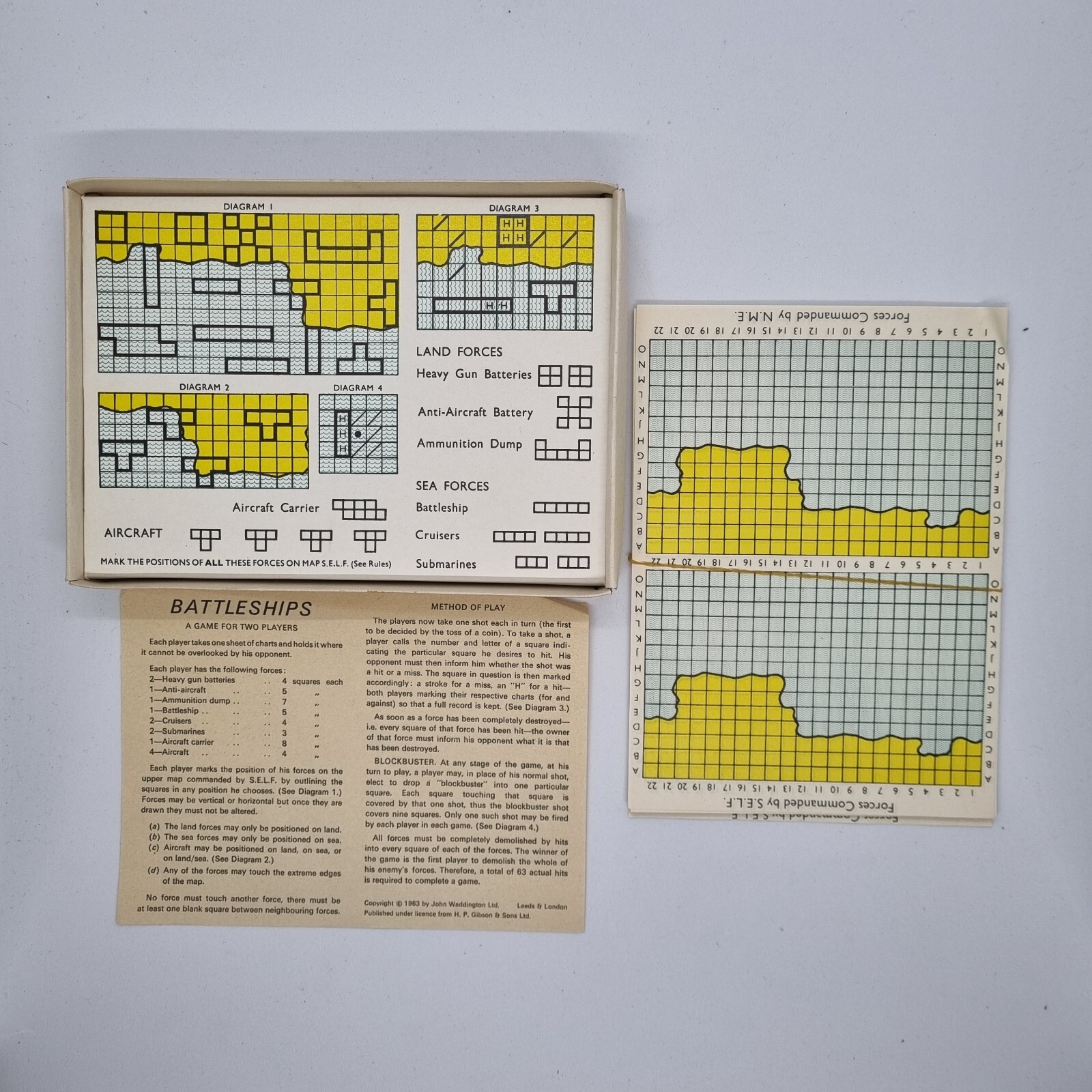 Vintage Travel Battleships Waddingtons By Target Games 1963 | eBay UK