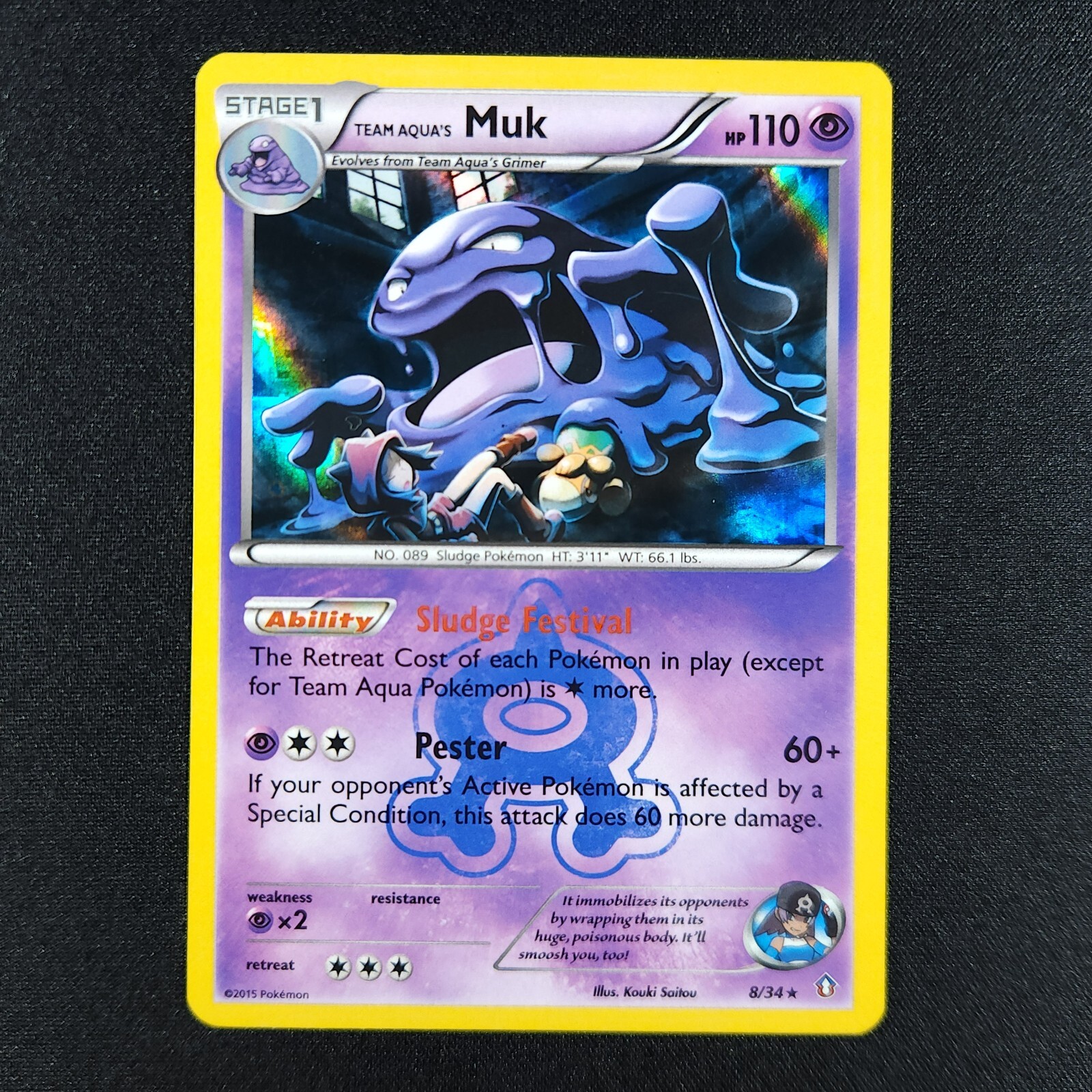 Muk 8/34 Holo - Double Crisis - Pokemon Card | eBay