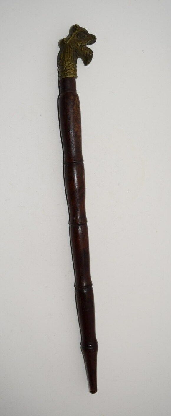 SHILLELAGH IRISH VINTAGE ANTIQUE STICK RARE DRAGON 18" CANE FIGHTING ...