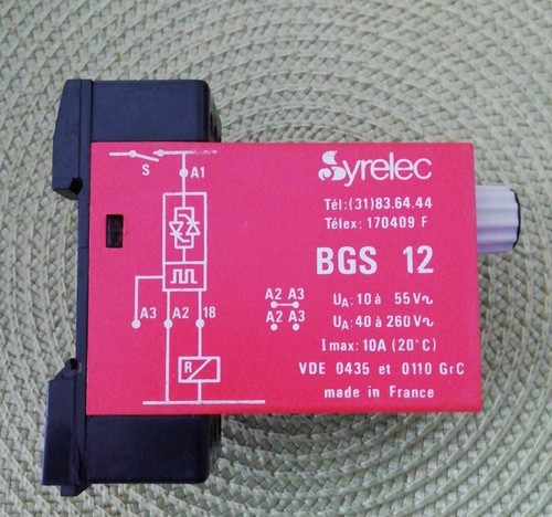 1pc x SYRELEC BGS 12 TIMED RELAY 220V | eBay