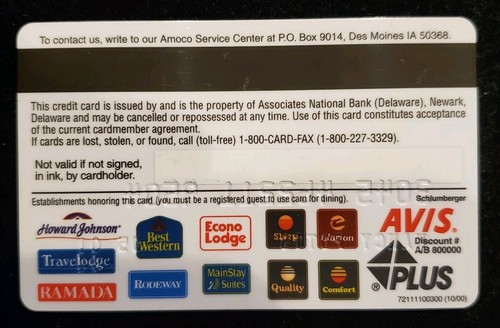 AMOCO MultiCard Credit Card cc71 | eBay