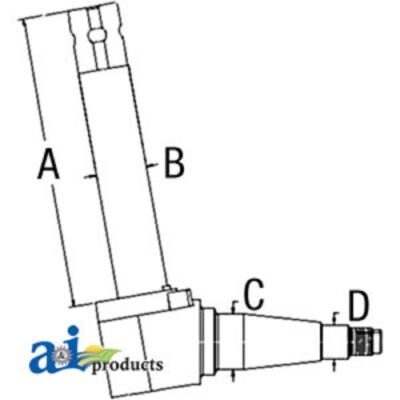 A-5166099 For Ford Tractor Spindle High-Profile (Rh) TN55; TN55D; TN65 ...