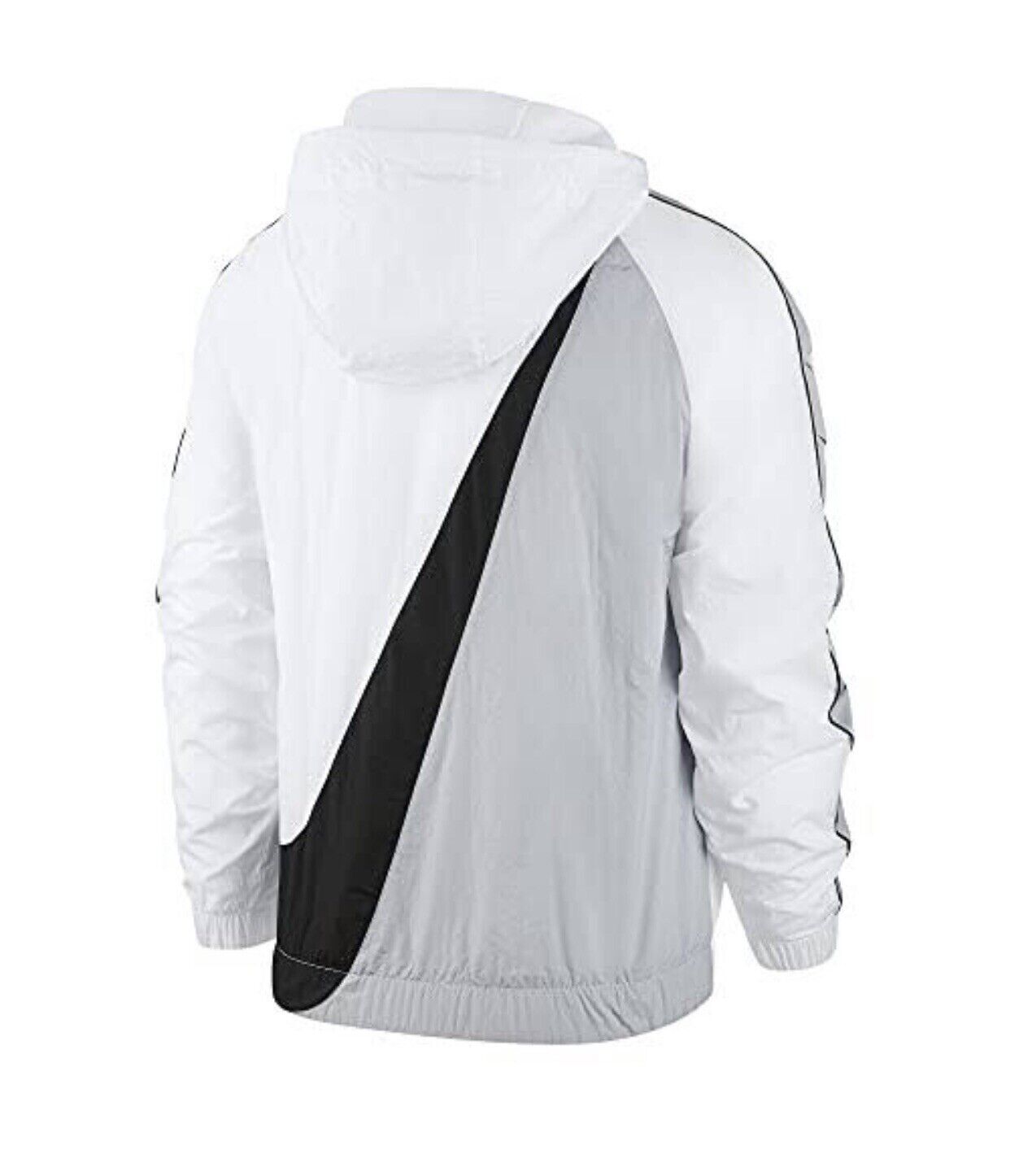 NWT Men's NIKE Swoosh Pullover Hoodie Half Zip Windbreaker CD0419 100 ...