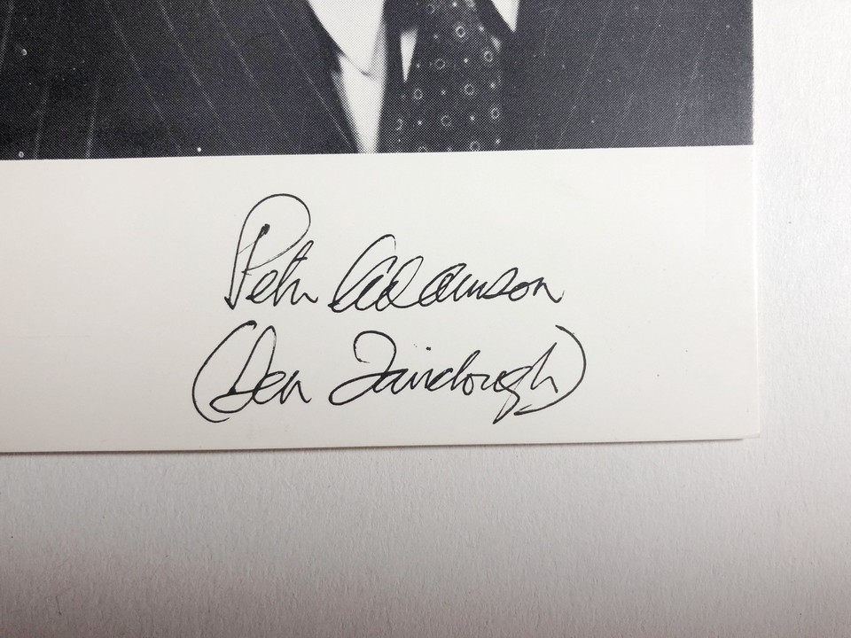 Peter Adamson Signed Photo Len Fairclough Coronation Street Vintage ...