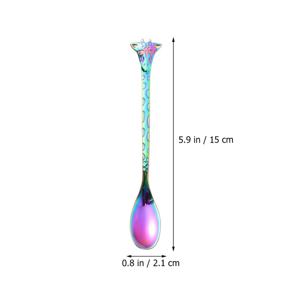Titanium-plated Giraffe Shape 304 Stainless Steel Cartoon Mini Stirring ...