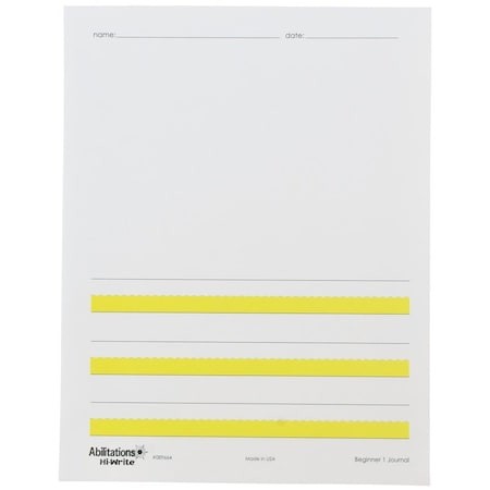 ABILITATIONS BJP-1-VL Hi-Write Beginner Journal Paper, Level 1, 8-1/2 x ...