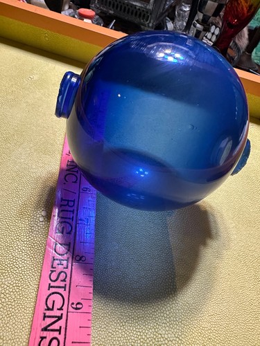 Original Antique Colbalt Blue Glass Lightning Rod Ball, 5" | eBay