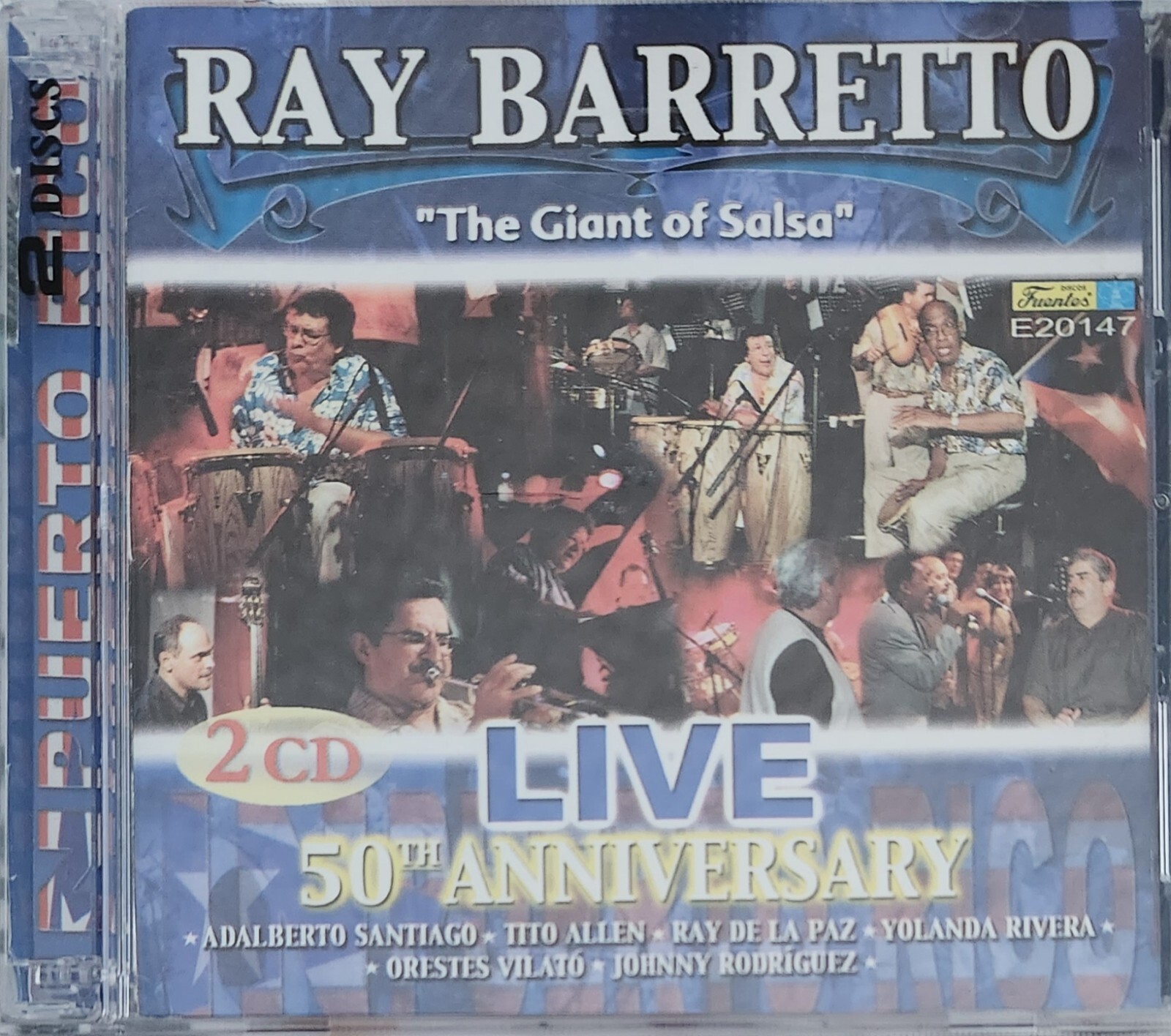 RAY BARRETTO THE GIANT OF SALSA 2 CD LIVE IN PUERTO RICO 50TH ...