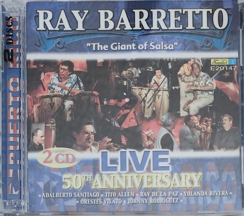 RAY BARRETTO THE GIANT OF SALSA 2 CD LIVE IN PUERTO RICO 50TH ...
