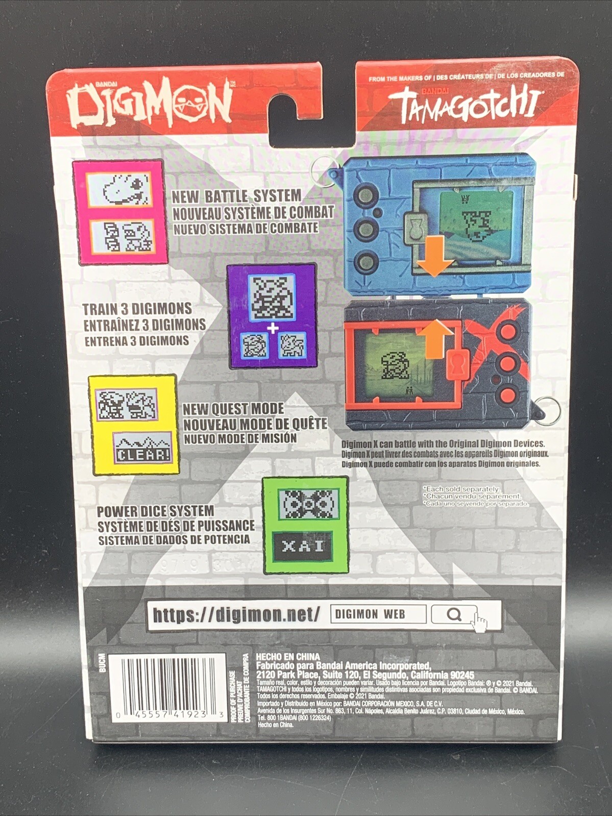 Bandai 2021 Digimon Digivice X Purple/Orange English Version Virtual ...