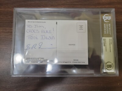 STEVE IRWIN + Terri Irwin Crocodile Hunter Autograph Signature Postcard ...