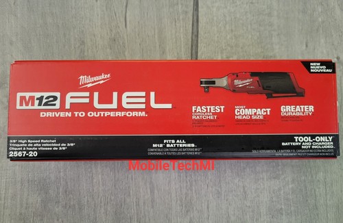 Milwaukee 2567-20 M12 FUEL™ 3/8" High Speed Ratchet (Tool Only ...