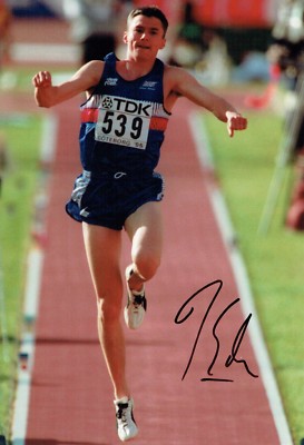 Jonathan EDWARDS Autograph Signed Photo A +RD COA British Athlete ...