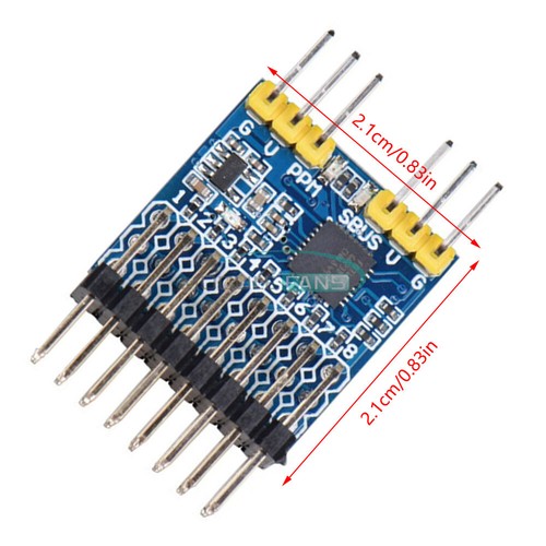 8CH PWM PPM SBUS Signal Conversion Module SPP Interconverter 3.3-20V ...