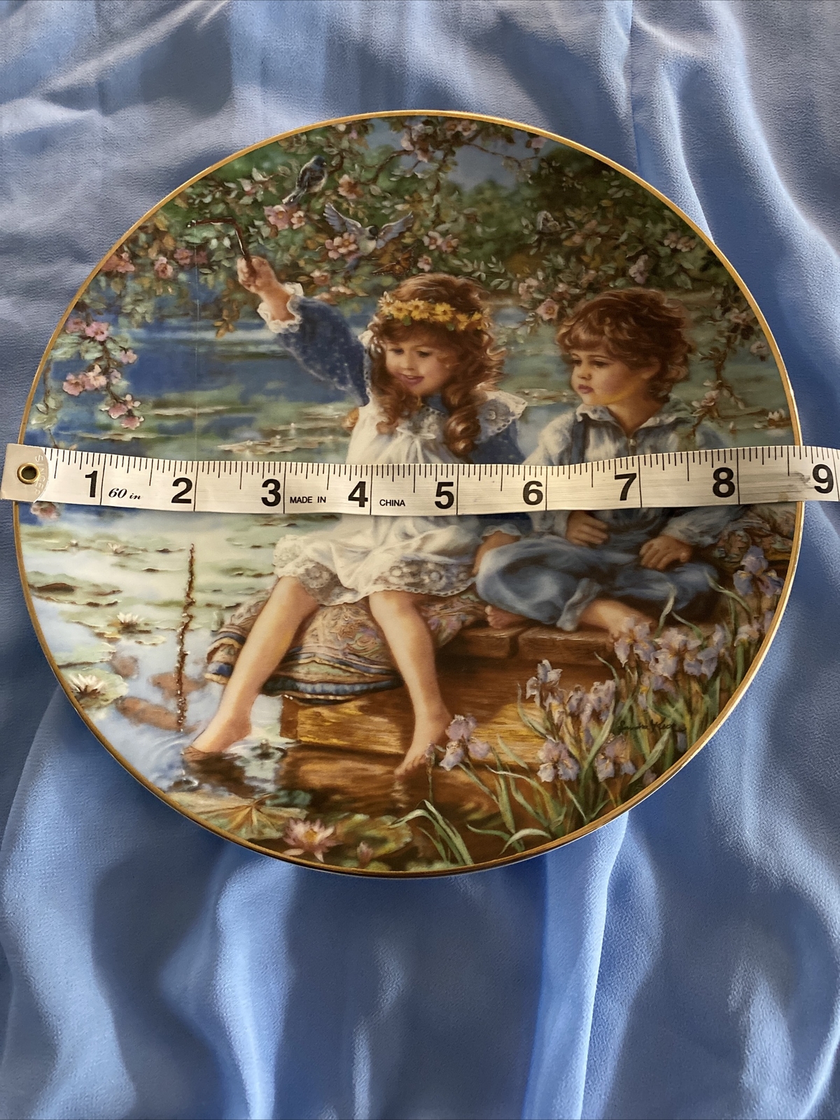 RECO Patience 1991 Plate Bradford Exchange 1st in Hearts and Flowers ...