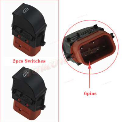 2x 6pins Passenger For Ford Focus 2012-2017 Tourneo Transit Power ...